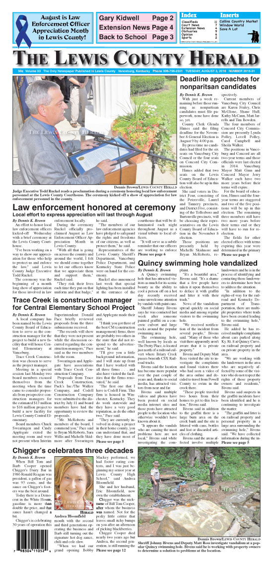 Sample e-edition | Lewis County Herald